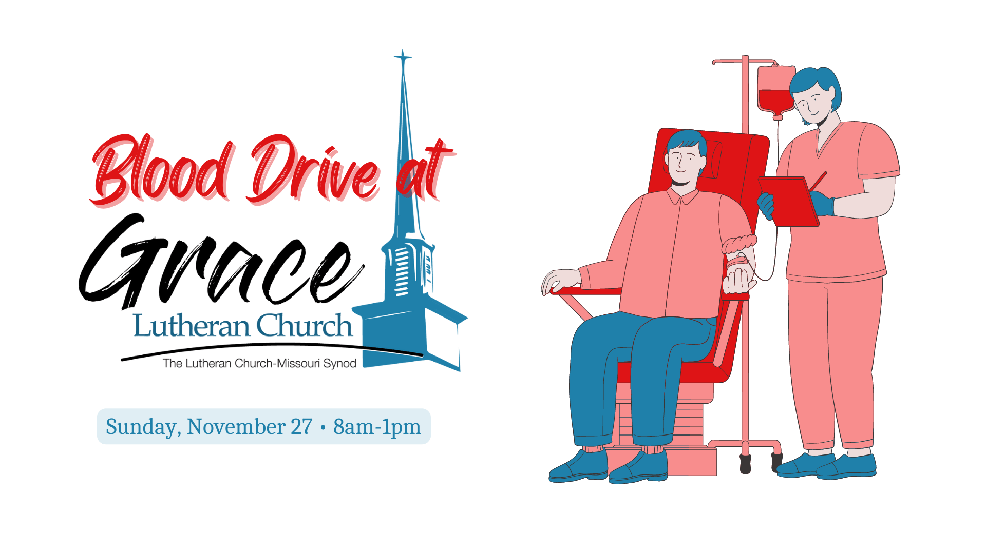Blood Drive with the Blood Connection — Grace Lutheran Church ...
